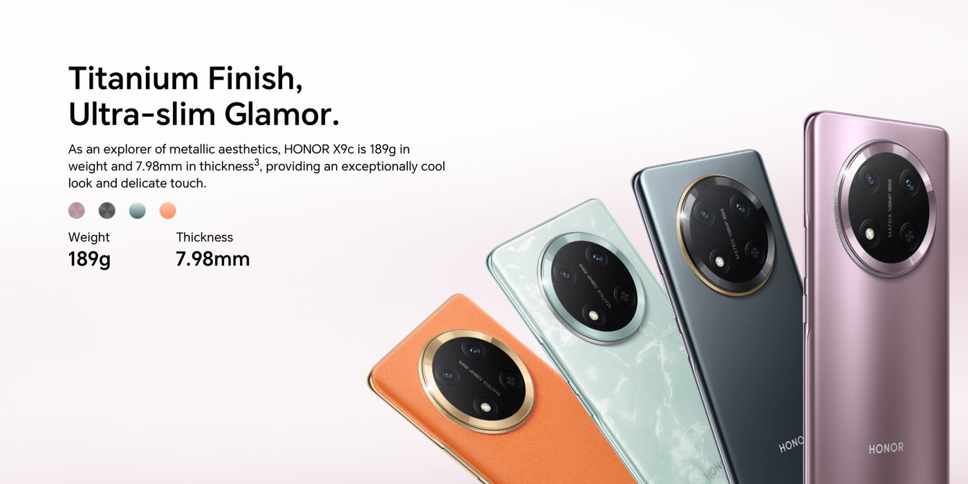 X9c Dual SIM Titanium Purple 12GB RAM 256GB 5G - Middle East Version