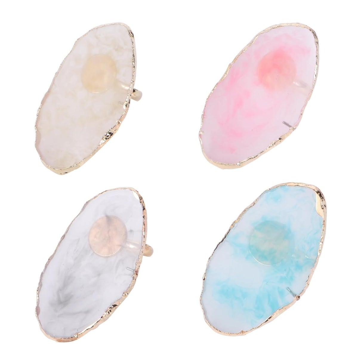 Generic 4 Pcs Art Mixing Tray Finger Palette For Blending Includes Tea ...