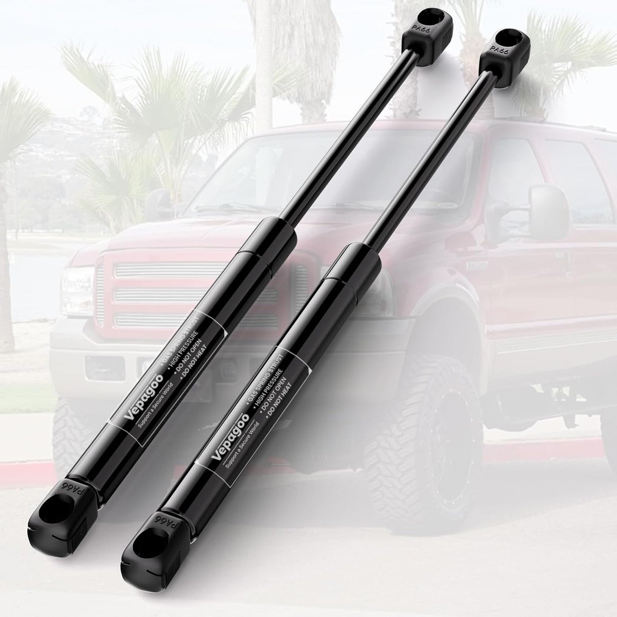 Vepagoo 6421 Rear Window Glass Struts for Ford Excursion 2000-2005 ...
