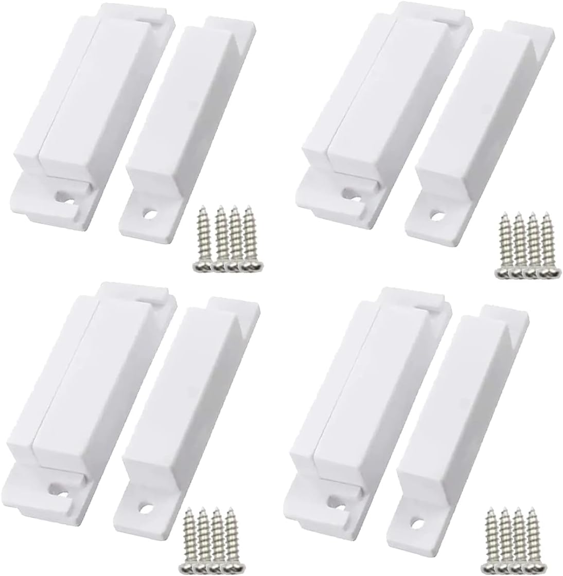 Sopepoyie 4 Sets Magnetic Reed Switch MC-31 Door Window Magnetic Switch ...