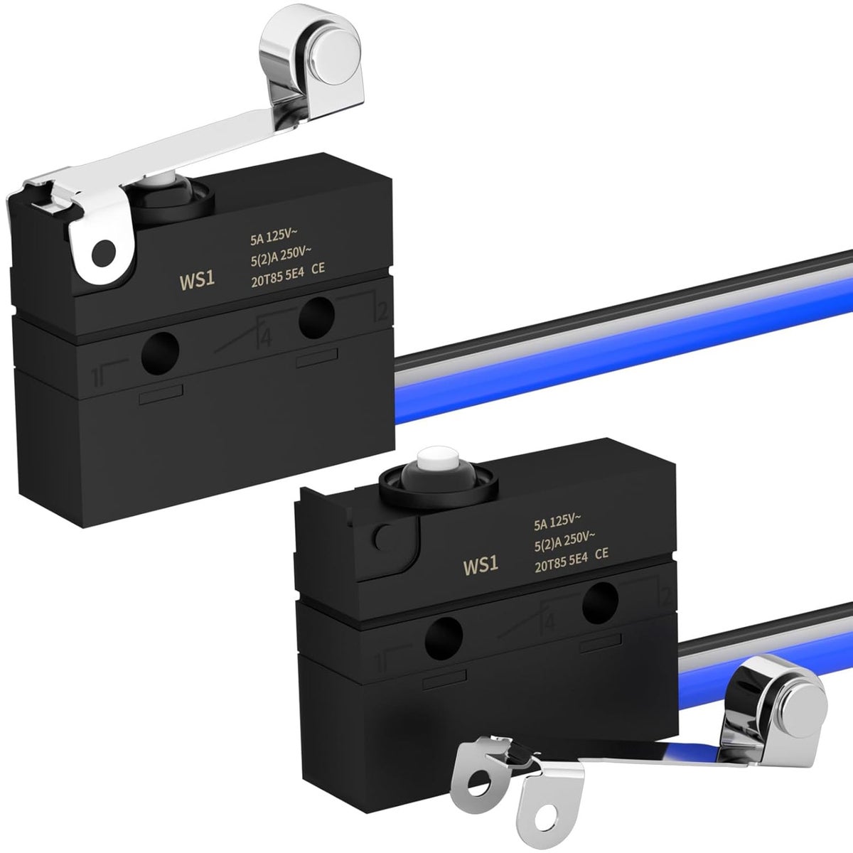 Joinfworld Micro Switch with Lever Waterproof IP67 Sealed Roller Lever ...