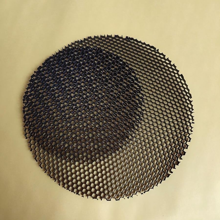 Generic Black Aluminum Honeycomb Mesh Cover For Downlights 96mm Anti ...