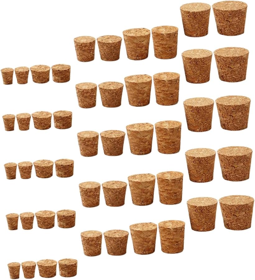 Generic 150 Pcs Tapered Wood Cork Stoppers Airtight Seal for Wine Beer ...