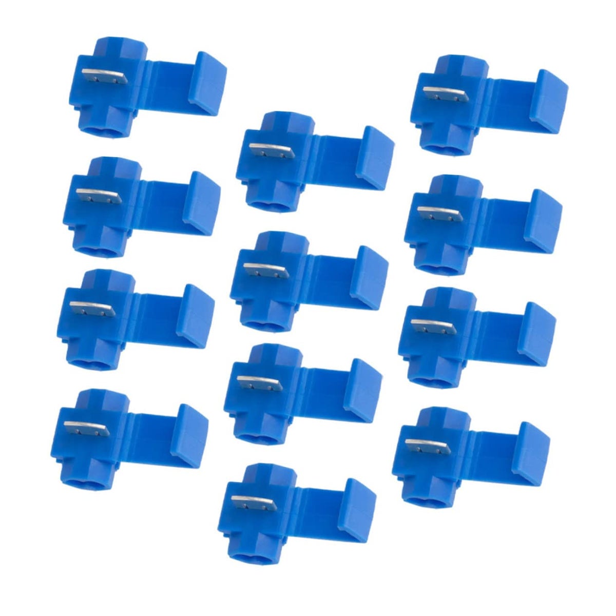 Generic 100Pcs Blue Quick Splice Wire Connectors Insulated Terminal ...