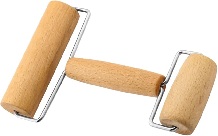Generic Beech Wood Double Ended Rolling Pin for Baking Pastry Pizza ...
