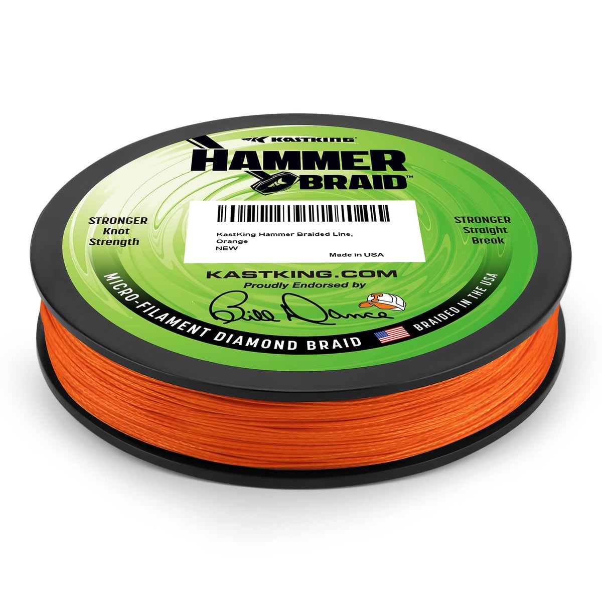 Kastking KastKing Hammer Braid Fishing Line, Orange, 8 Strand, 80LB ...