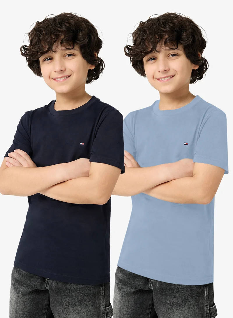 TOMMY HILFIGER Kids Essential Crew Neck T-Shirt for Men | Best Price KSA