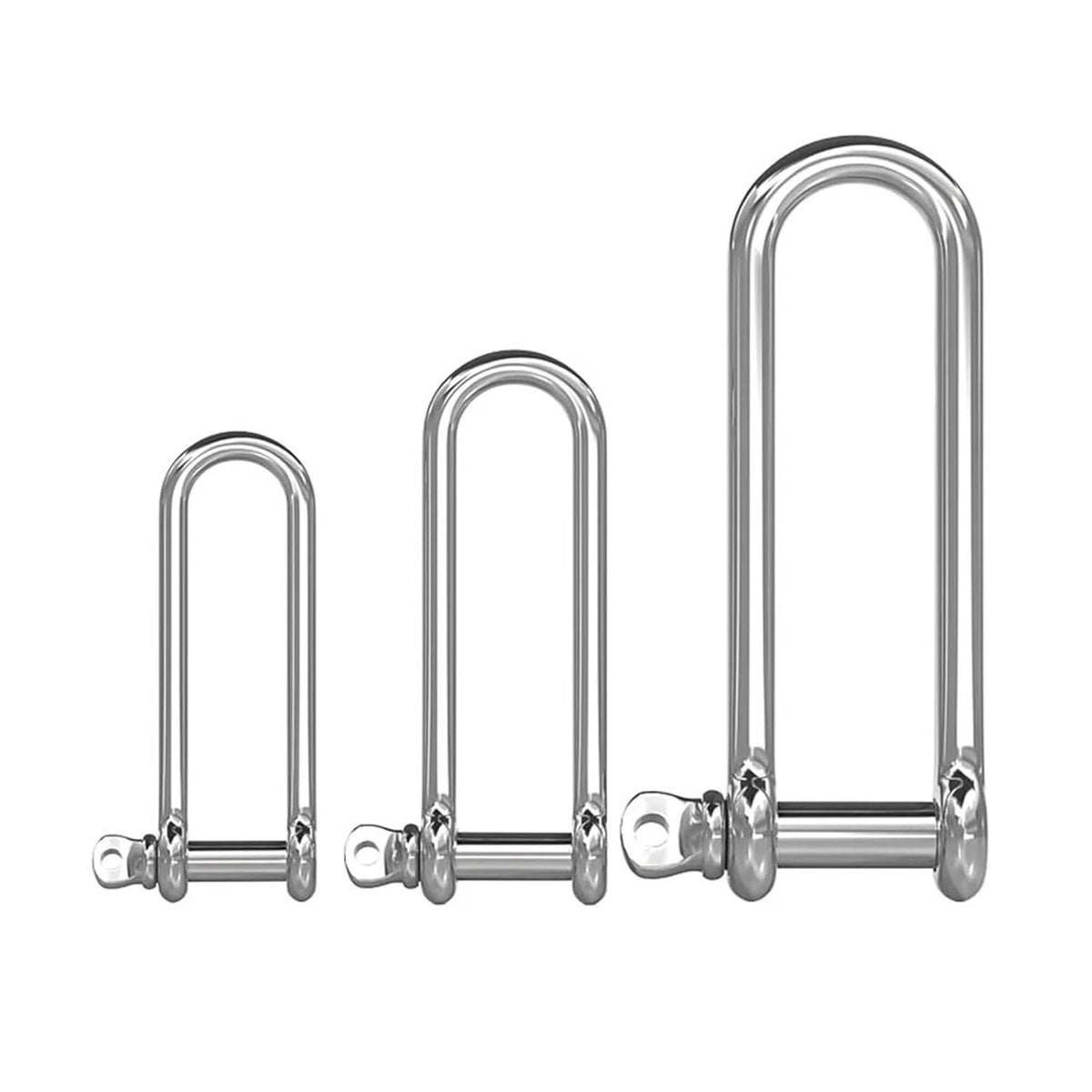 Generic M6 D Shackle 10 Pack Long Load Clamp for Chain Wire Rope ...