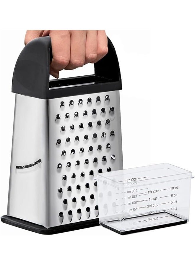 Generic Cheese Grater With Container Box Grater Stainless Steel Graters ...