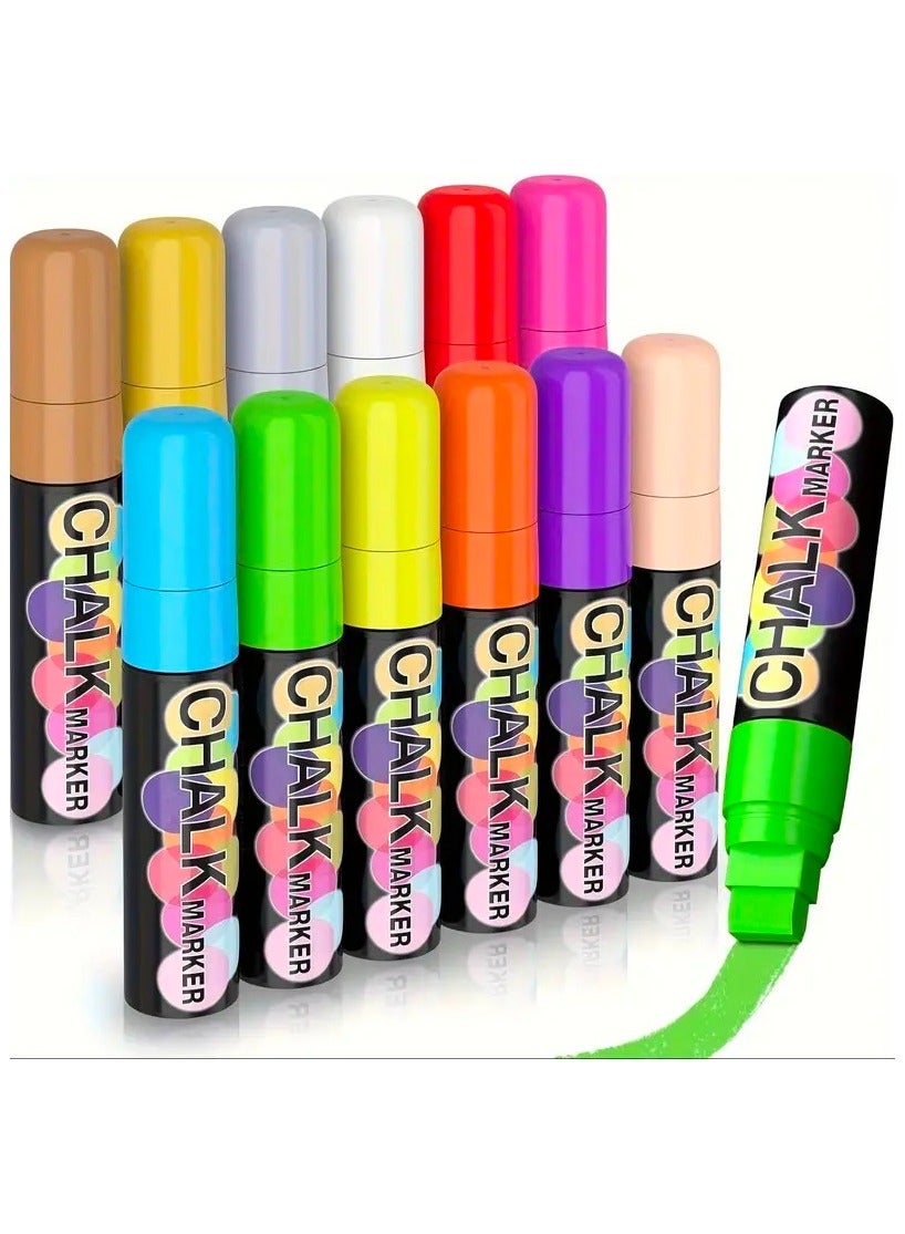 Generic 12-Piece Liquid Chalk Marker Set Erasable And Washable ...