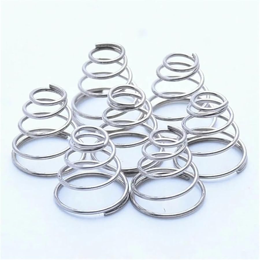 Generic 304 Stainless Steel Compression Spring 10pcs Conical Tower ...