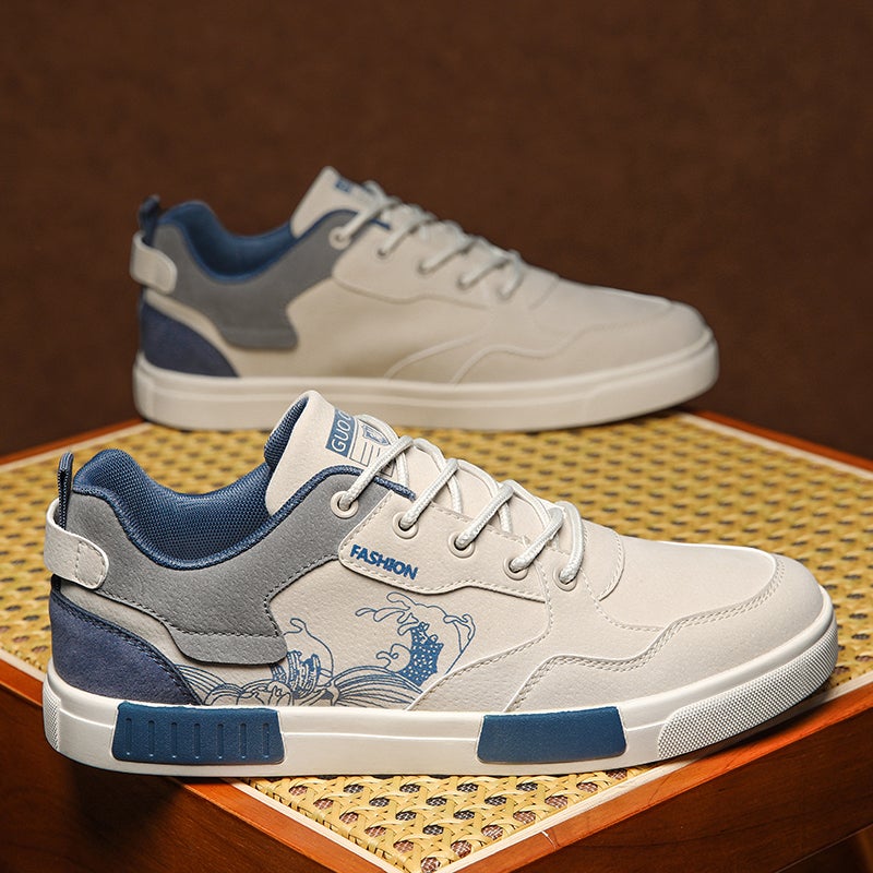 Generic Autumn Men'S Shoes White Shoes Men'S Winter Fleece-Lined Shoes ...