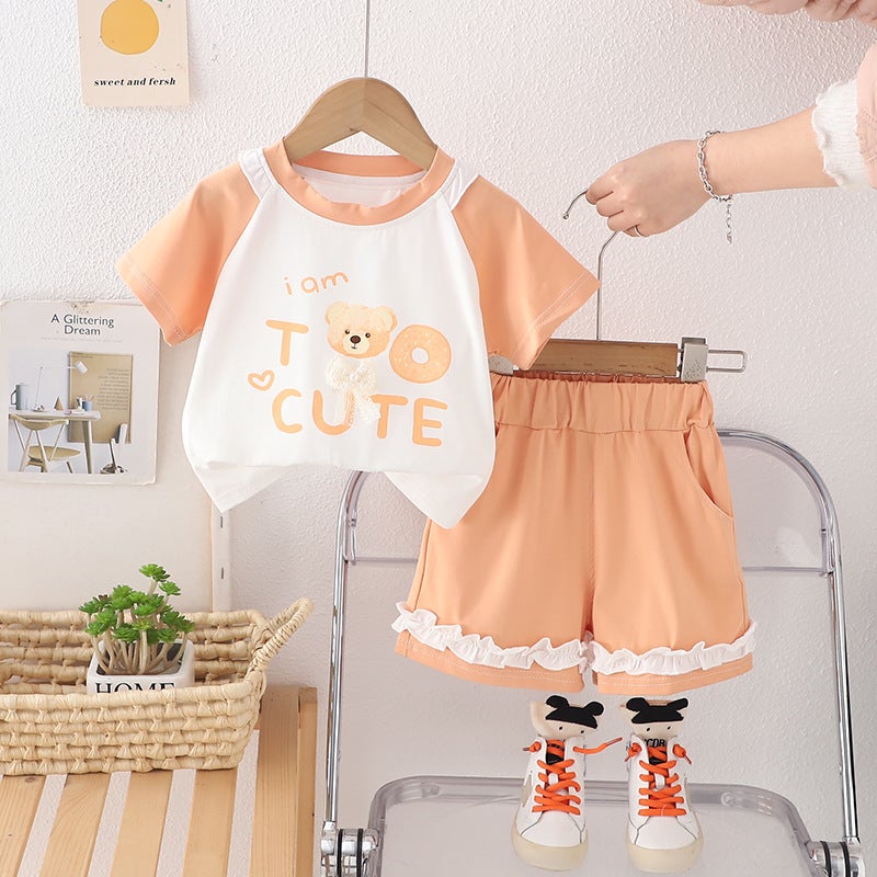 Generic Baby Clothes Casual Short-Sleeved Shorts Suit Summer Clothes ...