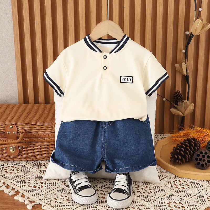 Generic 2025 Boy Baby Solid Color Fashion Casual Simple Personality ...