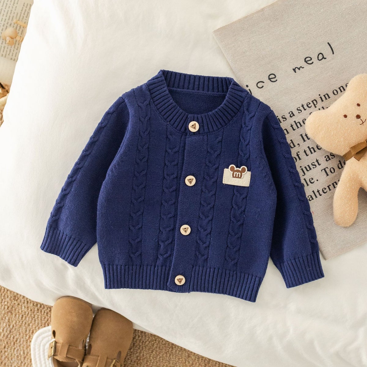 Generic Children'S Sweaters New Style Infant Cotton Knitted Cardigan ...