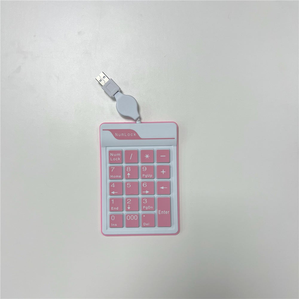Generic 19 Key 19K Silicone Usb Wired Numeric Keypad Mini Portable ...