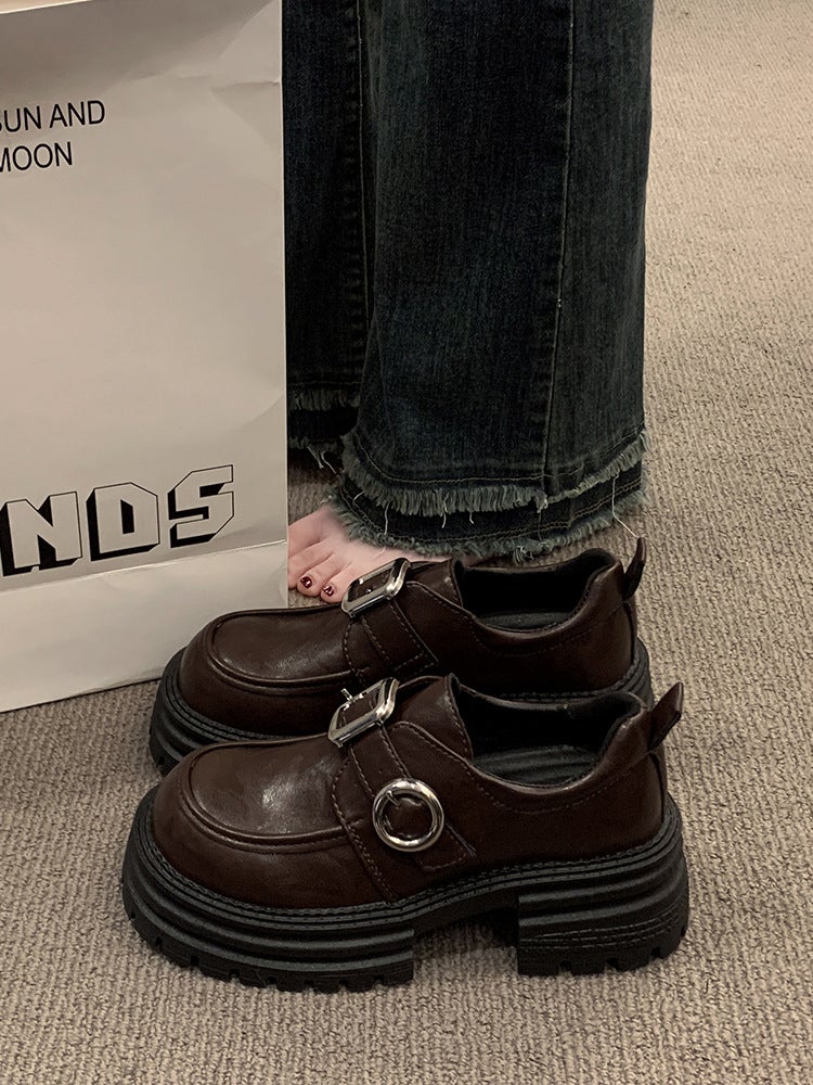 Generic British Style Thick Bottom Loafers Women'S 2025 Spring New ...