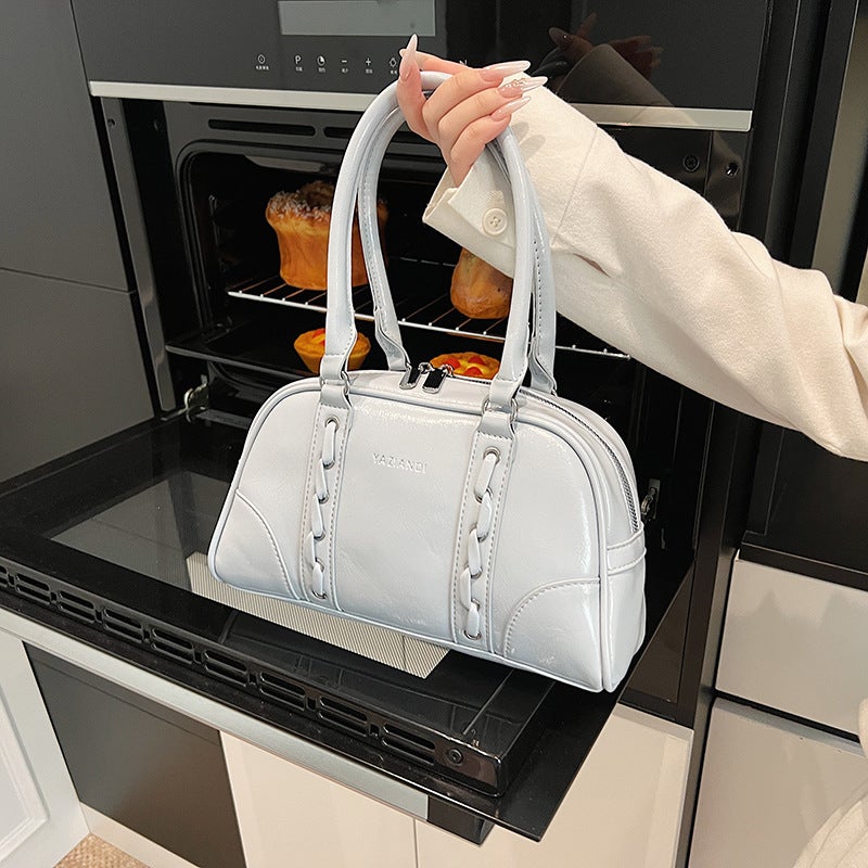 Generic Bag Women'S Retro Portable Pillow Bag 2025 Style Woven Shoulder ...