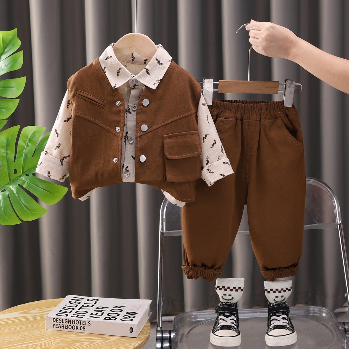 Generic Boy Baby Solid Color Eye Gas Vest Casual Simple Baby Shirt ...