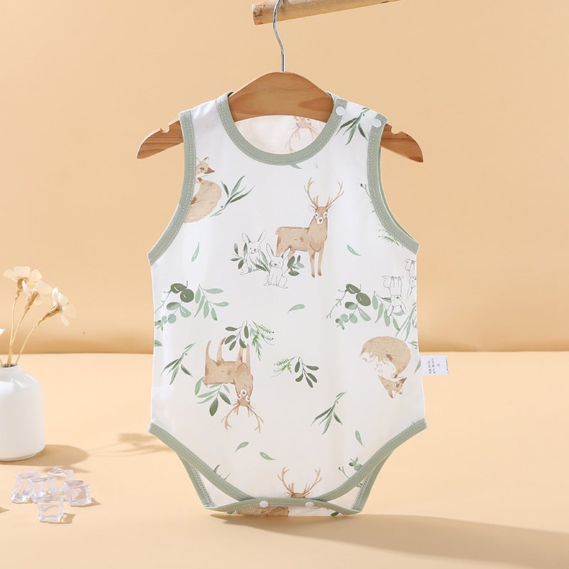 Generic Baby Vest, Summer Thin Sleeveless Baby Triangle Clothes, Pure ...