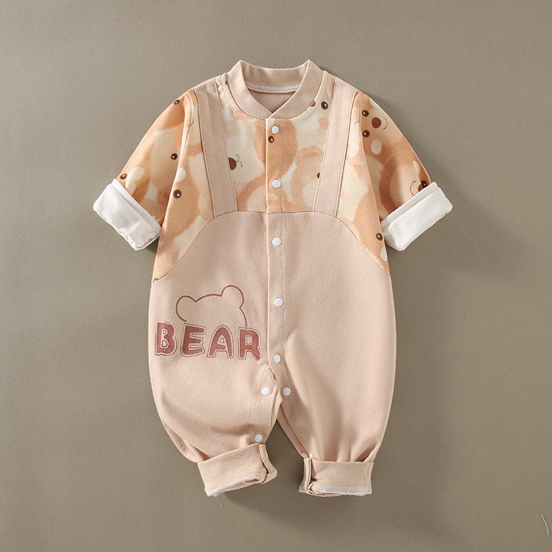 Generic Baby Clothes, Spring & Fall Pure Cotton Bear Style Newborn Long ...