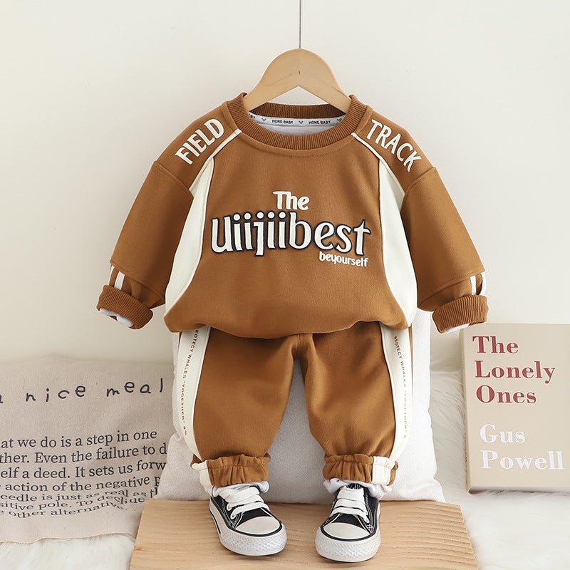 Generic Boys' Foreign-Style Digital Round Neck Suit Children'S Handsome ...