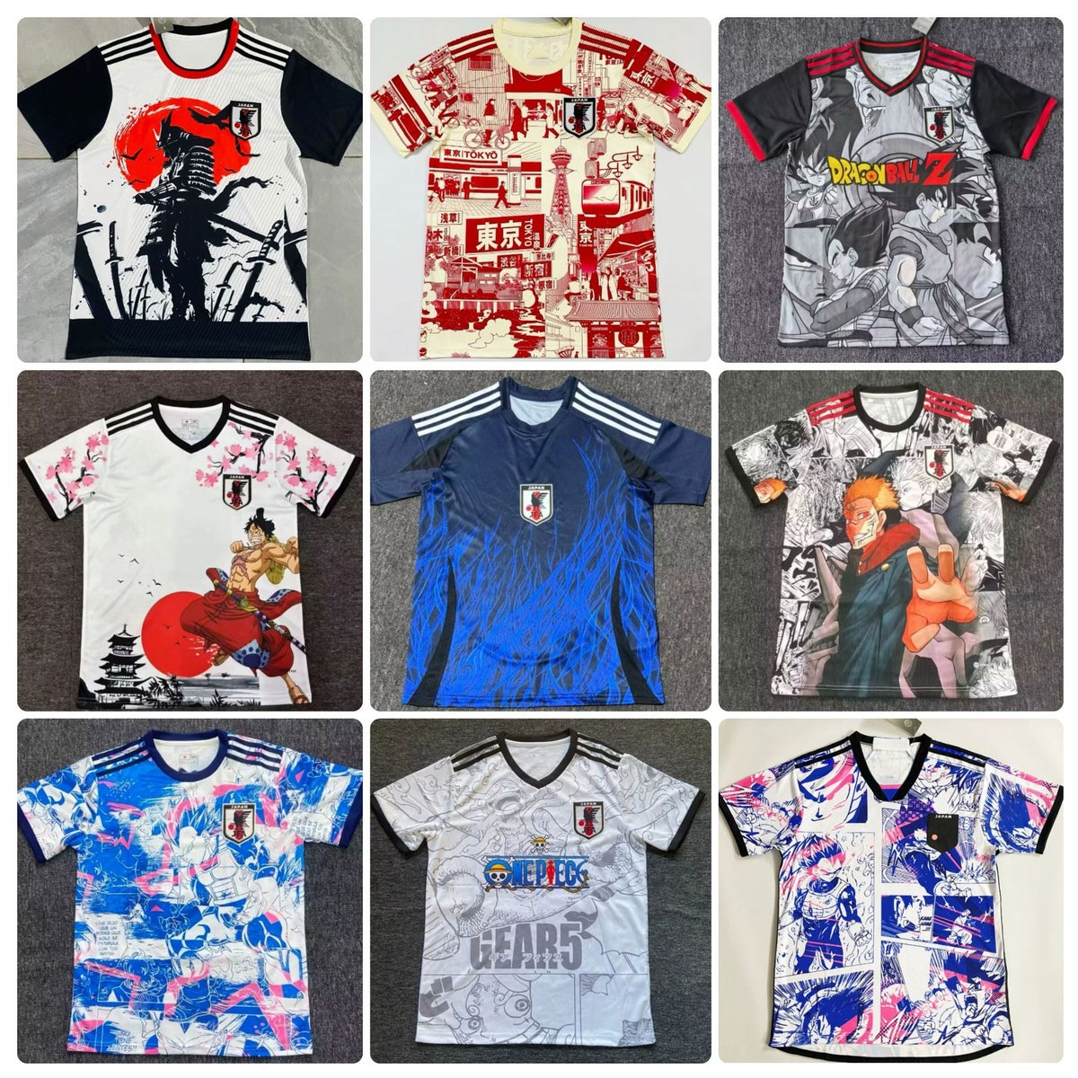 Generic 2425 Japanese Fans Anime Series Pirate Luffy Kakashi Goku ...