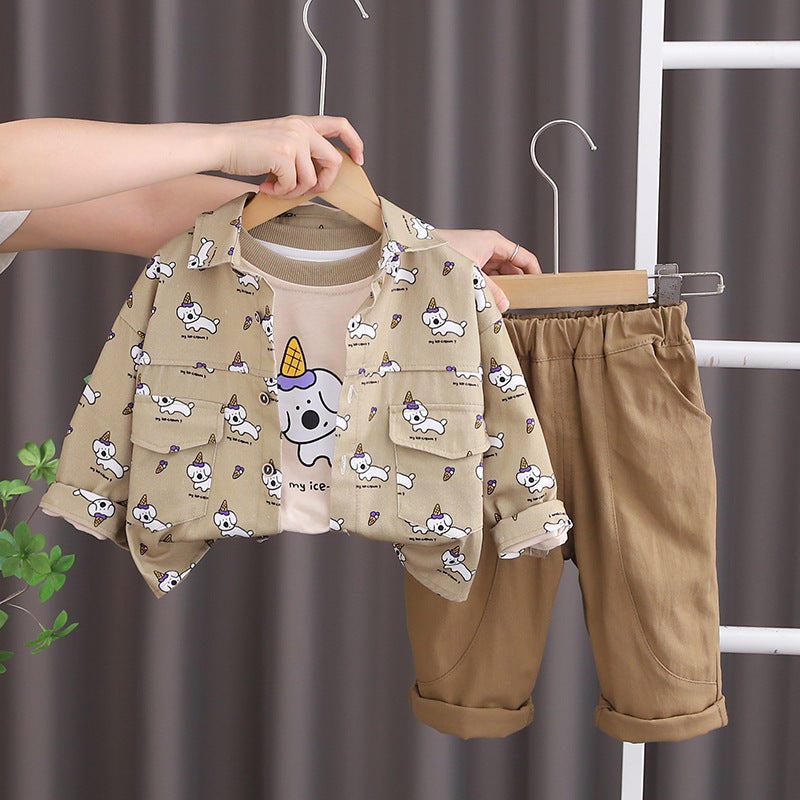 Generic Children'S Cartoon Full Print Puppy Shirt Long Sleeve Spring ...