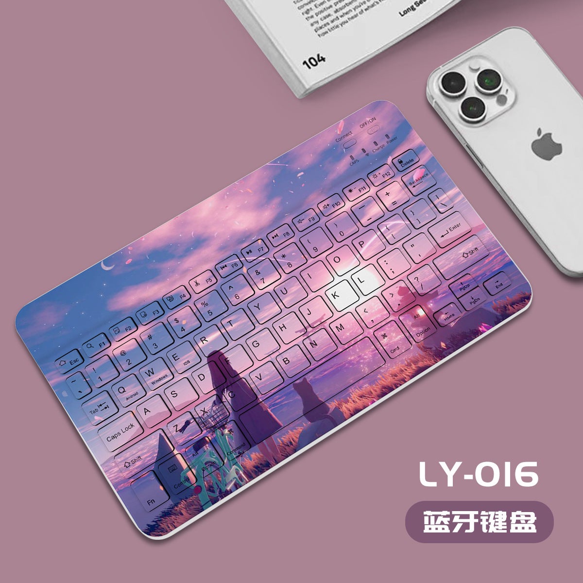 Generic Bluetooth Wireless Keyboard Scissors Chocolate Thin Keyboard ...