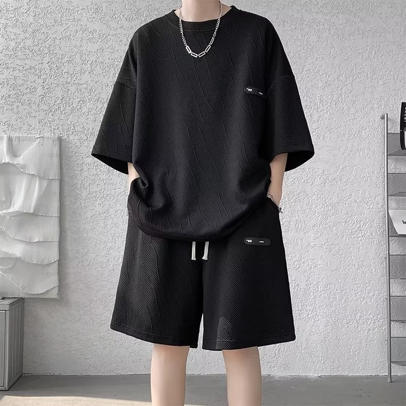 Generic American Cityboy Casual Sports Suit Men'S High-End Waffle Short ...