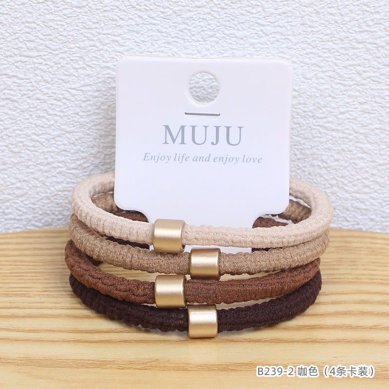 Generic [Card] High Sense Korean Style Hair Rope Bar Code Hair ...