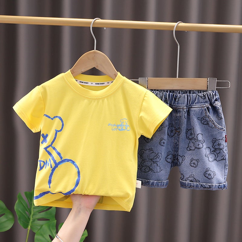 Generic 2023 Summer Children'S Fashion Suit Stitching Animal Pattern ...