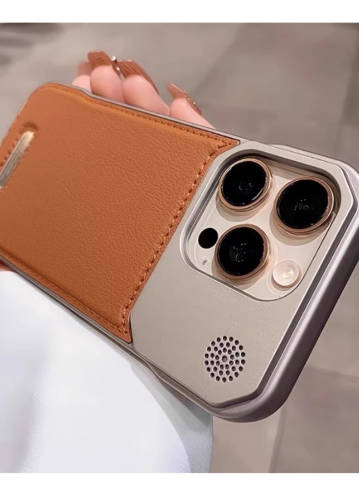 Generic Borderless Leather Magnetic Phone Case With Built-in ...
