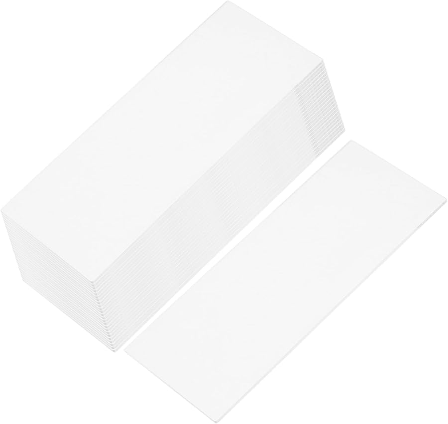 Generic 25 Pcs Blank White Acrylic Place Cards For Wedding Seating DIY ...