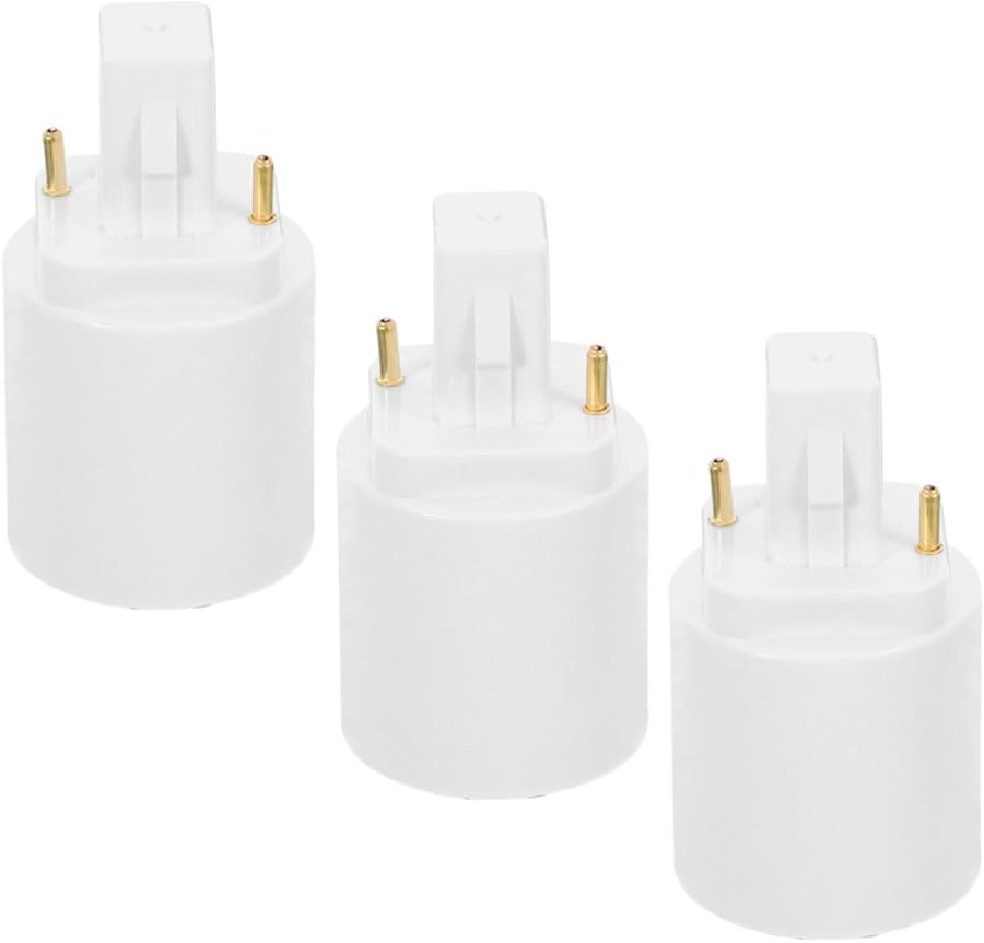 Generic 3 Pack Two Pin Light Bulb Socket Converter Adapter for Home ...