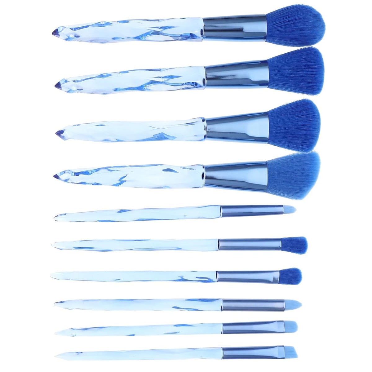 Generic 10Pcs Black Makeup Brush Set For Foundation Blush Powder With ...