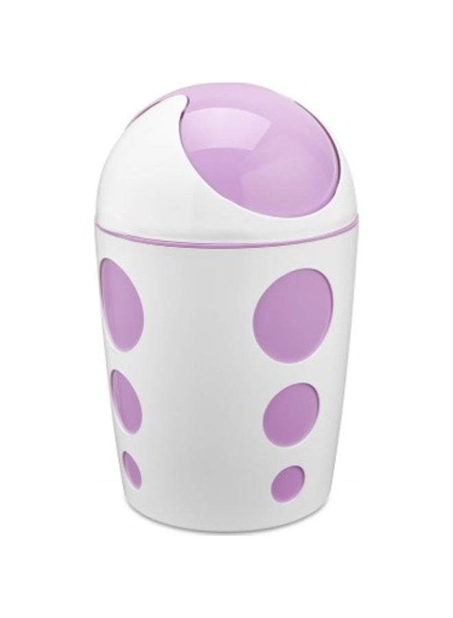 Flora Plastic waste bin basket trash can swing top lid garbage bin for ...
