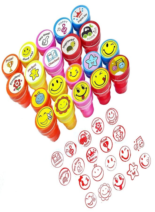 DOANMIZE DOANMIZE 10 Emoji Cute Stamps for Kids Smiley Stamps for Kids ...