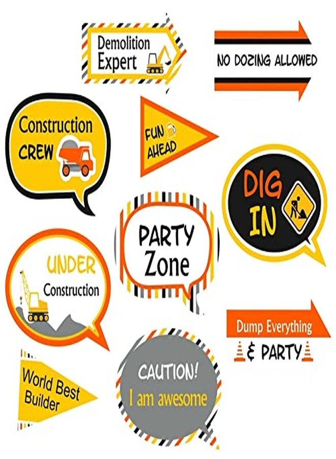 Theme My Party Theme My Party Construction Photo Booth Props ...