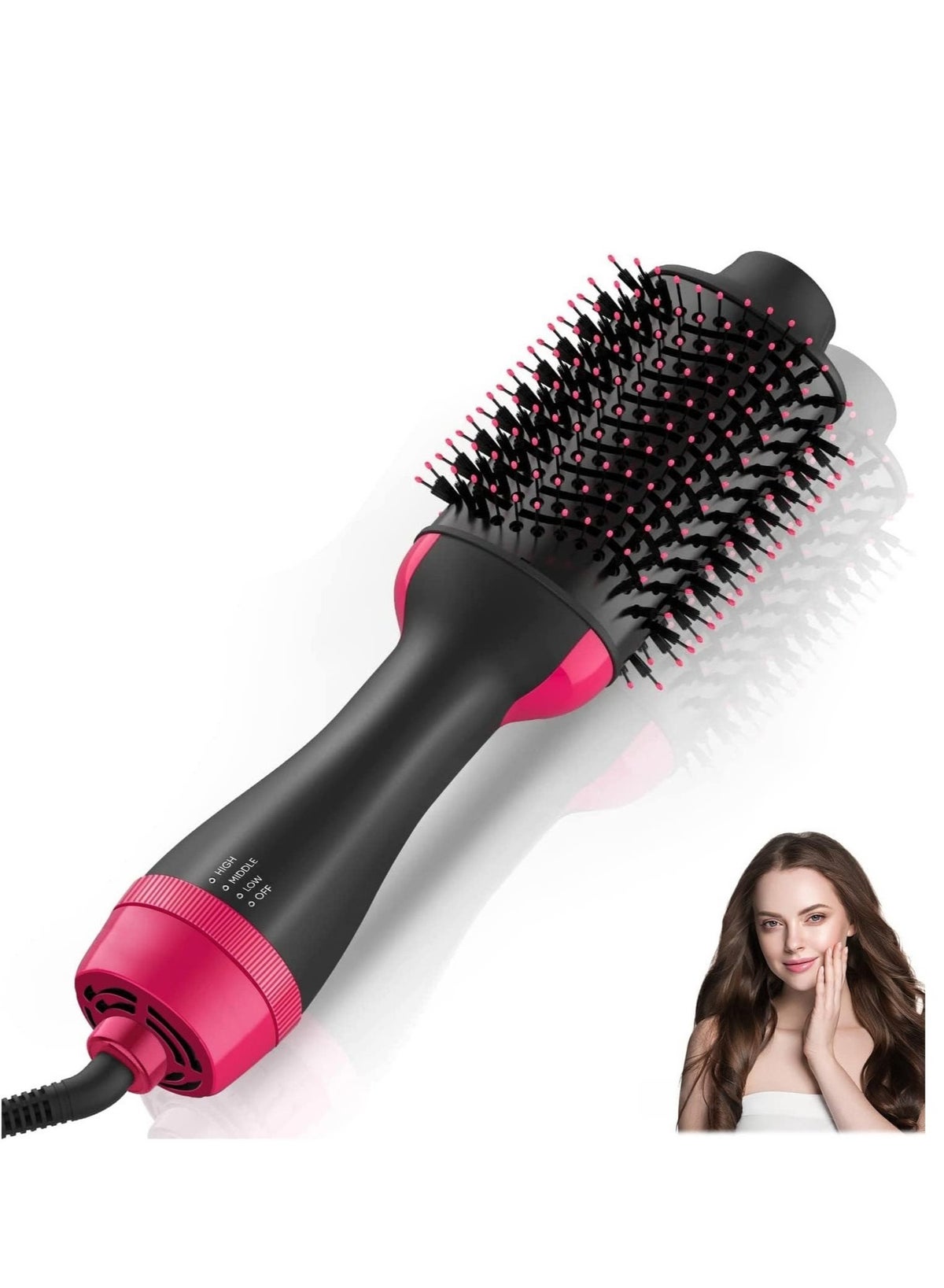 Generic 1000W Hair Dryer Brush Blow Dryer Brush in One 4 in 1 Styling ...