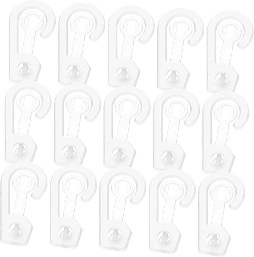 Generic 100 Pcs Plastic Hooks For Hanging Socks Underwear Laundry Clips ...