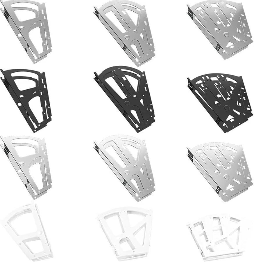 Generic Black 2 Layer Flip Shoe Rack Cabinet Hinge Drawer Turning Rack ...