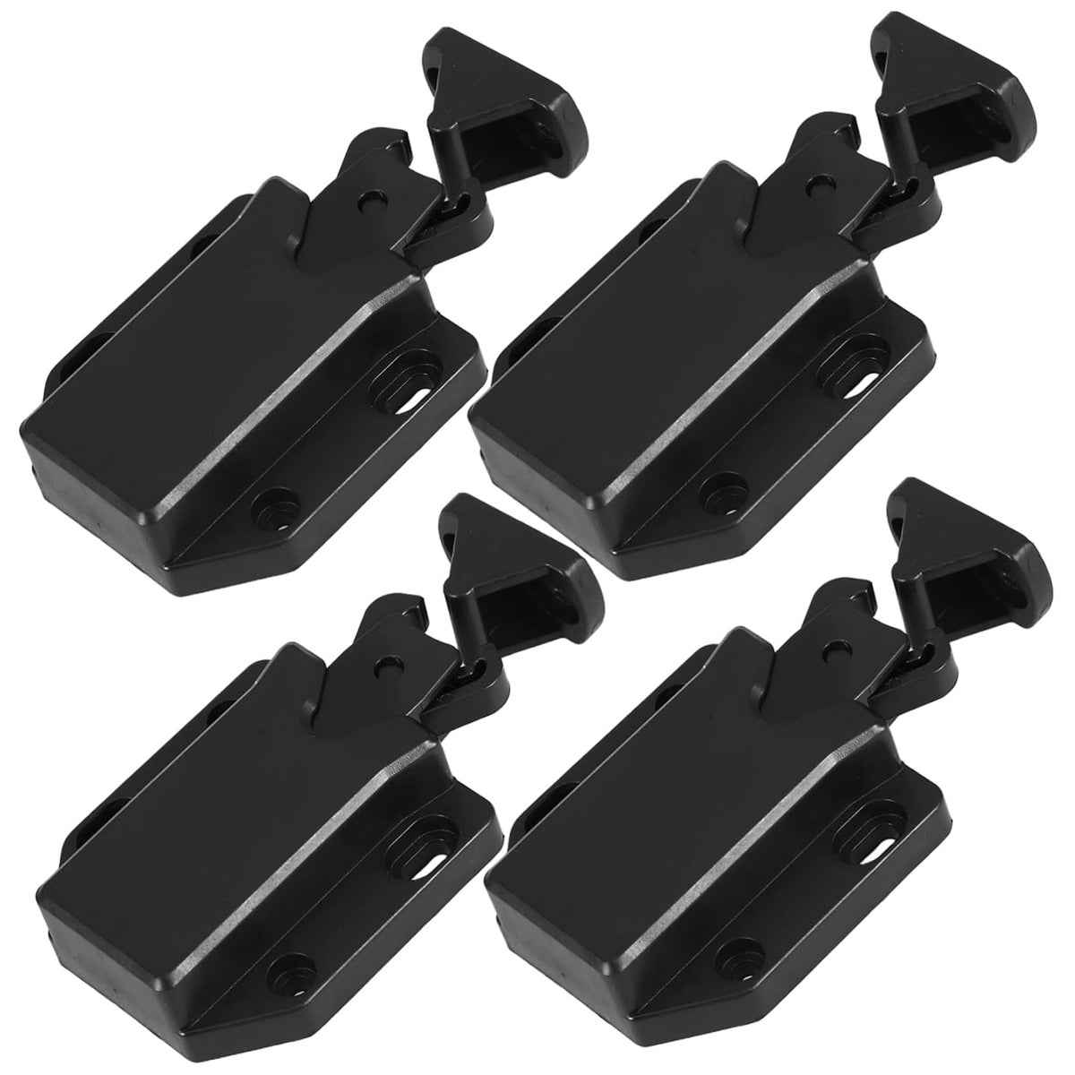 Generic 4Pcs Black Push To Open Cabinet Catch Heavy Duty Rebound Latch ...
