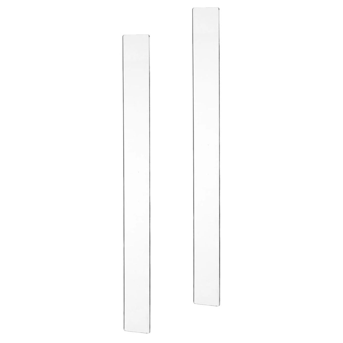 Generic Acrylic Rolling Pin Guide Ruler 2pcs 2 5X40Cm Non Stick ...