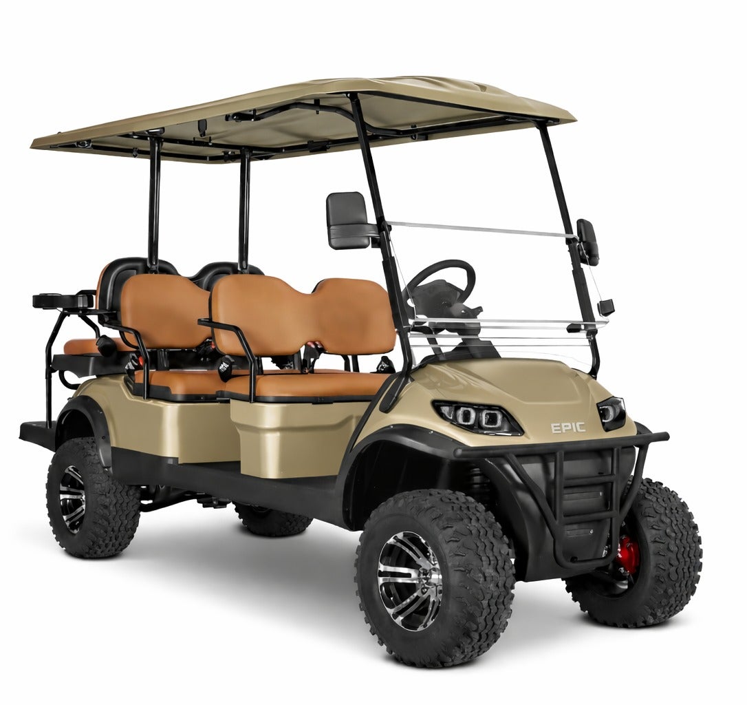 Epic EPIC 4+2 Lifted Electric Golf Cart with Lithium Battery 150Ah ...