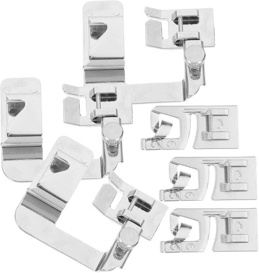 Generic 6Pcs Sewing Machine Hemmer Presser Foot Set For Fabric Edge ...