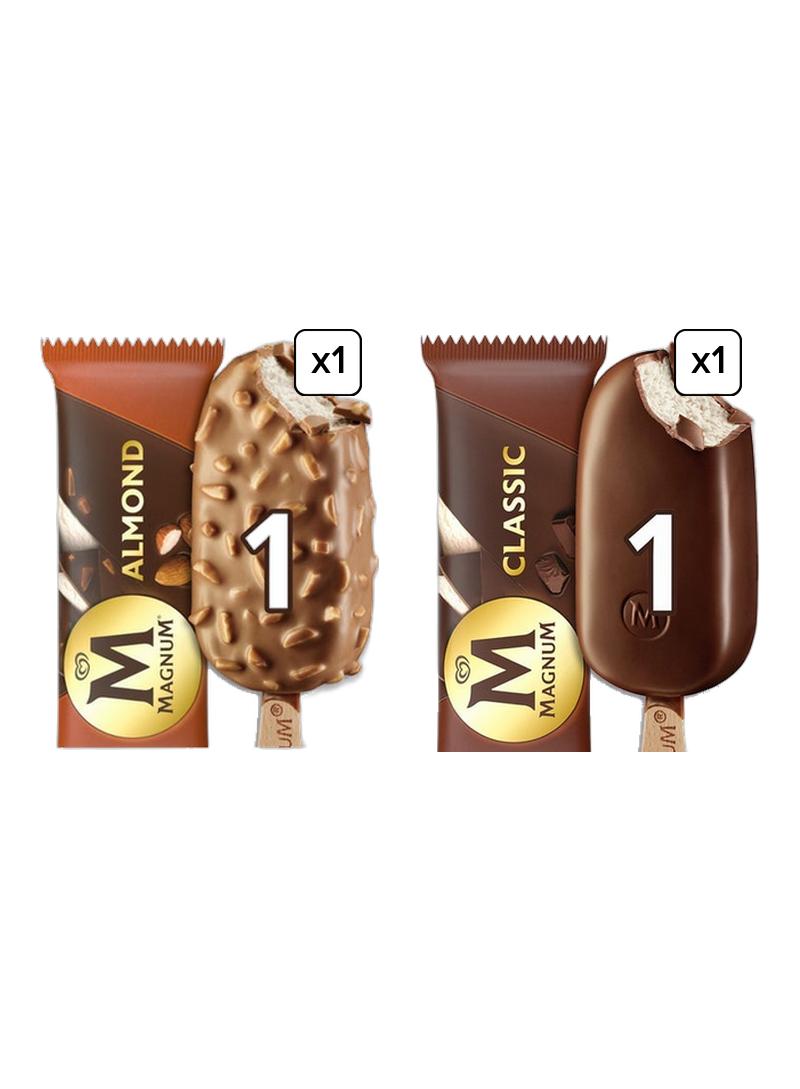 Buy Magnum Classic Ice Cream Stick (100ml) & Almond Ice Cream (100ml ...