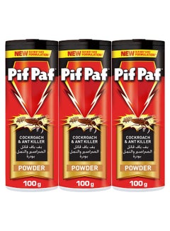 Pif Paf Cockroach And Ant Killer Powder 100 grams Pack of 3 UAE | Dubai ...