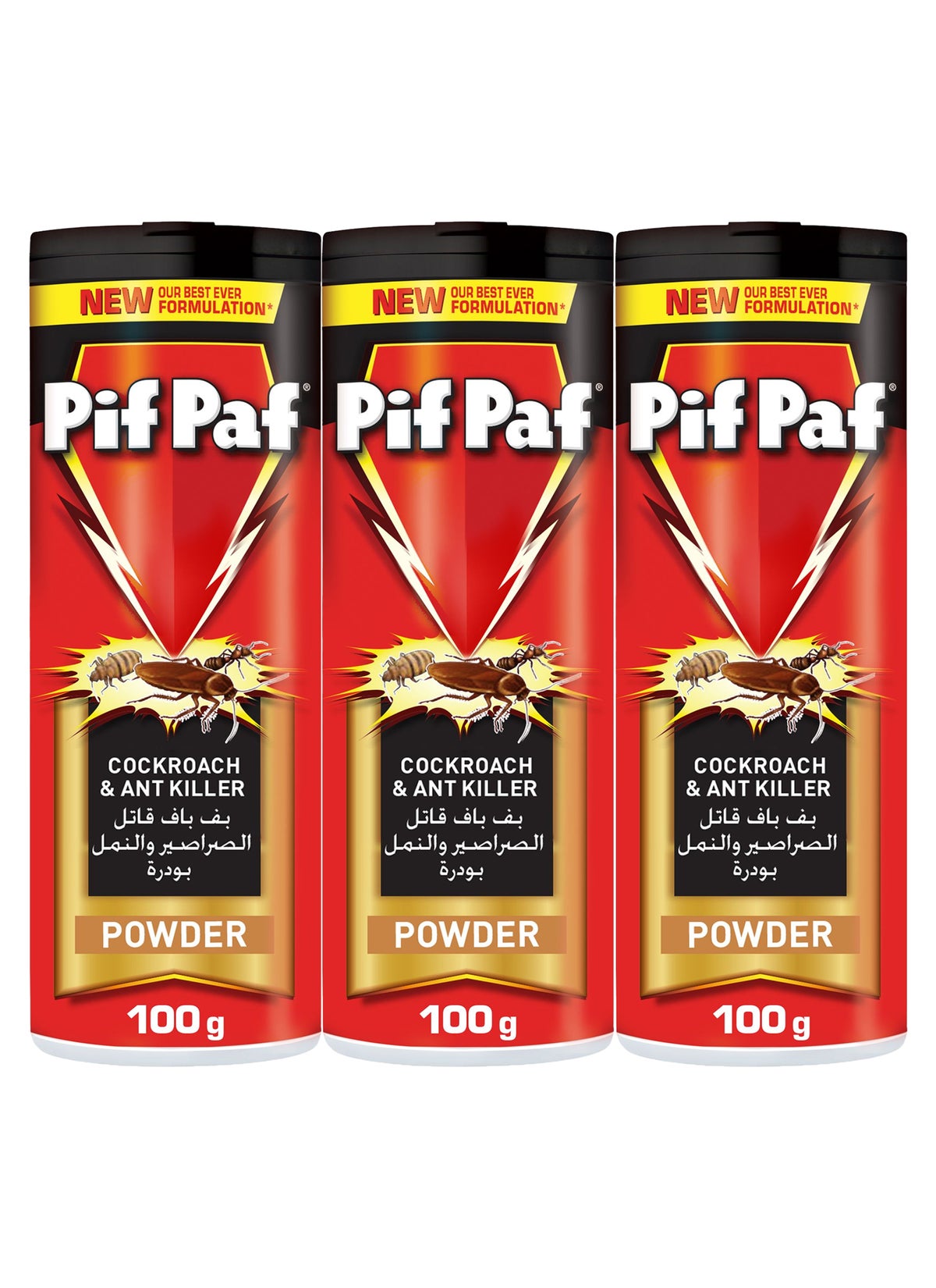Pif Paf Crawling Insect Killer Powder, 100g x 2+1 Free | Best Price KSA ...