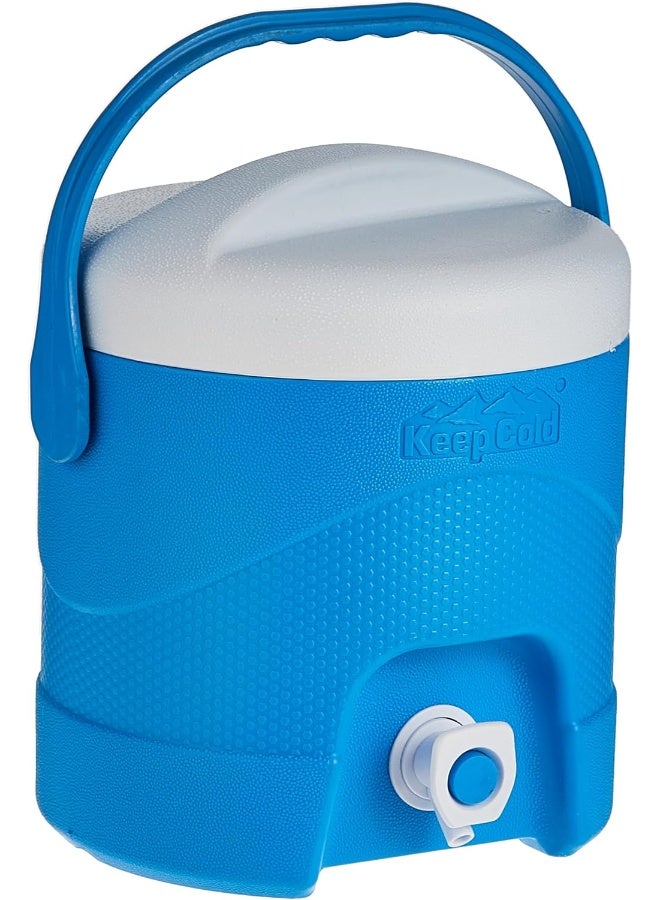 Cosmoplast Keep Cold Plastic Insulated Picnic Water Cooler Blue 12 ...